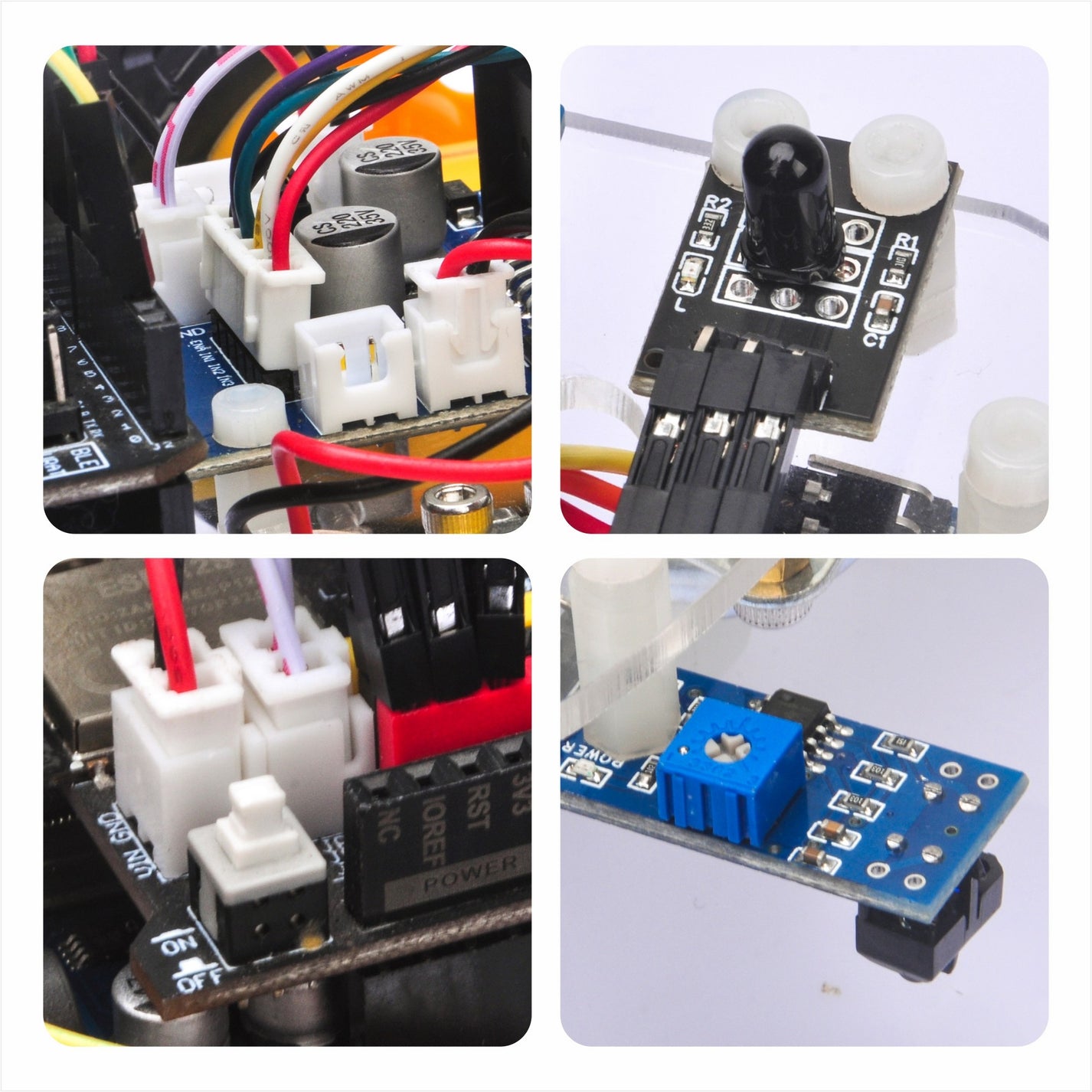 OSOYOO 2WD Robot Car Starter Kit for Arduino Educational Motorized ...