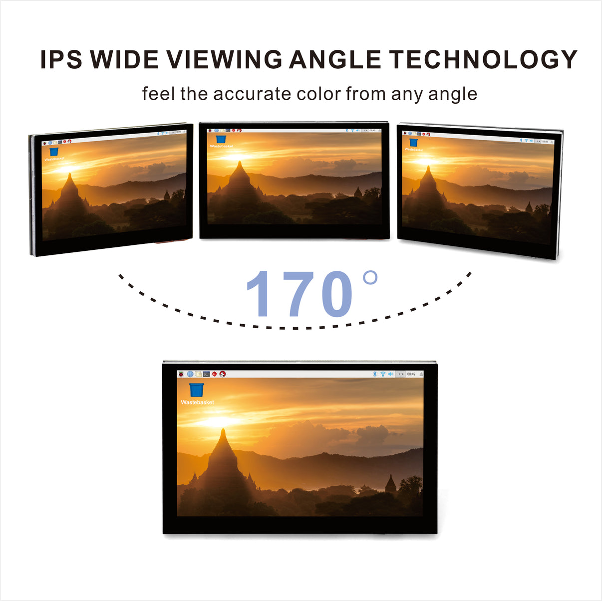 OSOYOO 5 Inch MIPI DSI IPS Touch Screen for Raspberry Pi No Need Drive