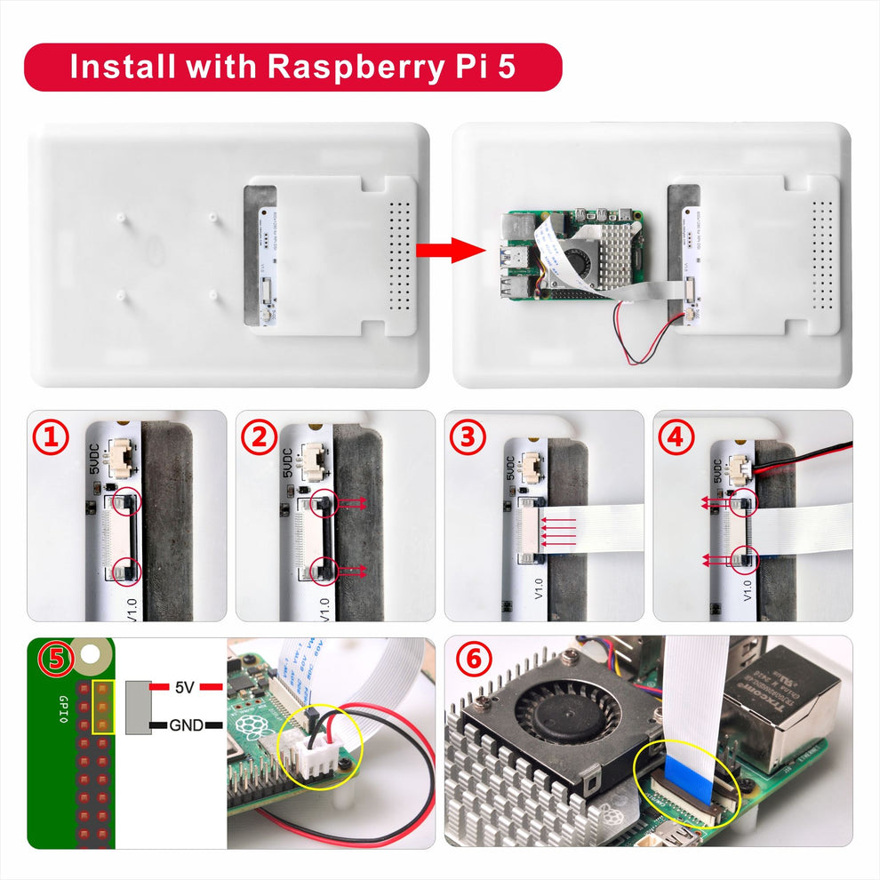 10.1″ MIPI DSI Touch Screen for Raspberry Pi 5/4/3/2, IPS 800×1280