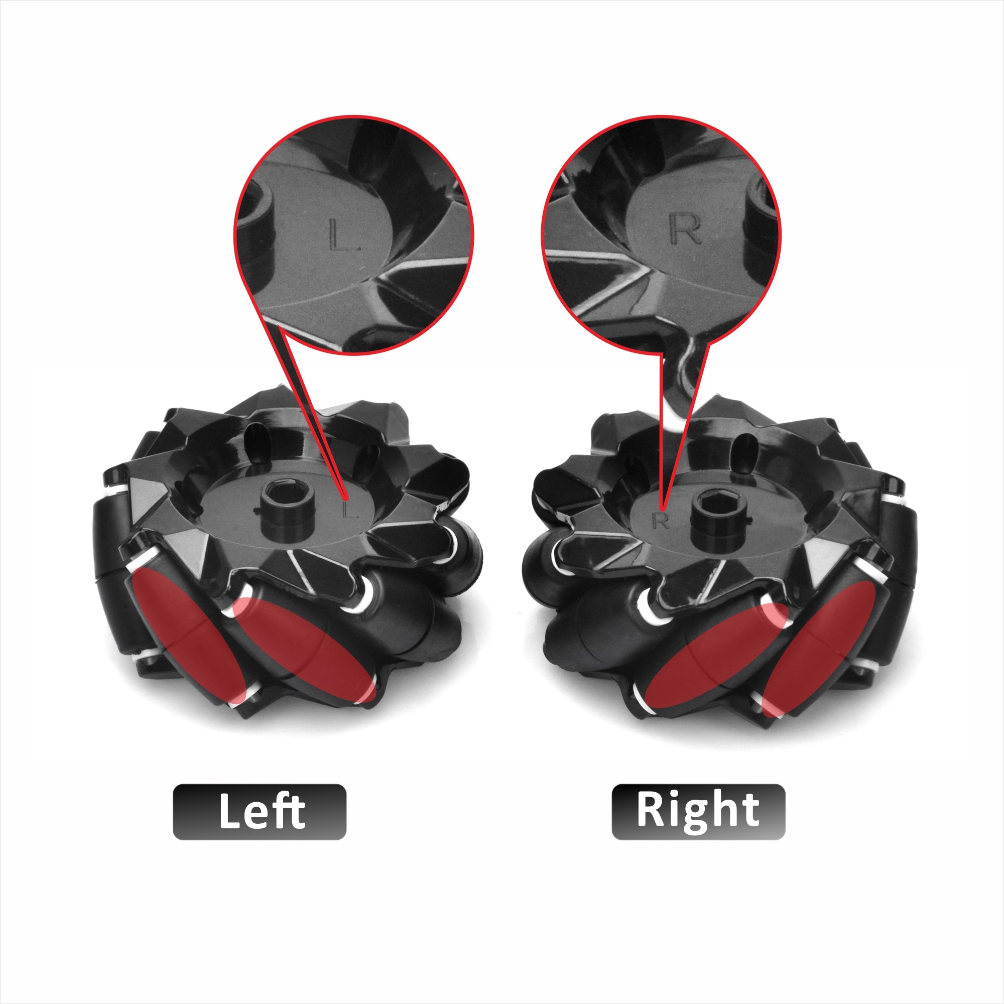 Mecanum Wheel Omni-directional Movement Left and Right Wheel