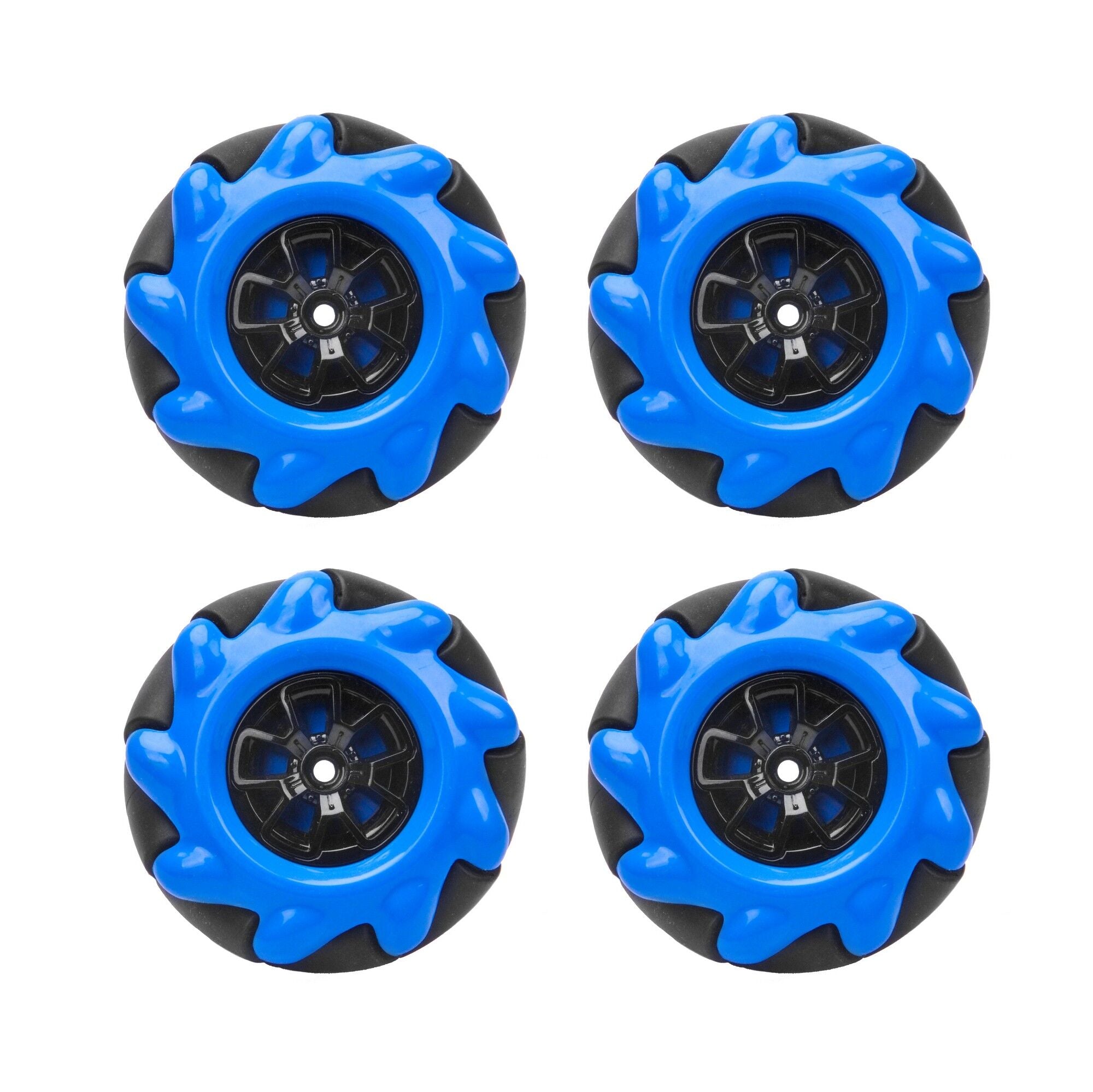Blue mecanum wheel for arduino robotic car kit (Model #2021006600)