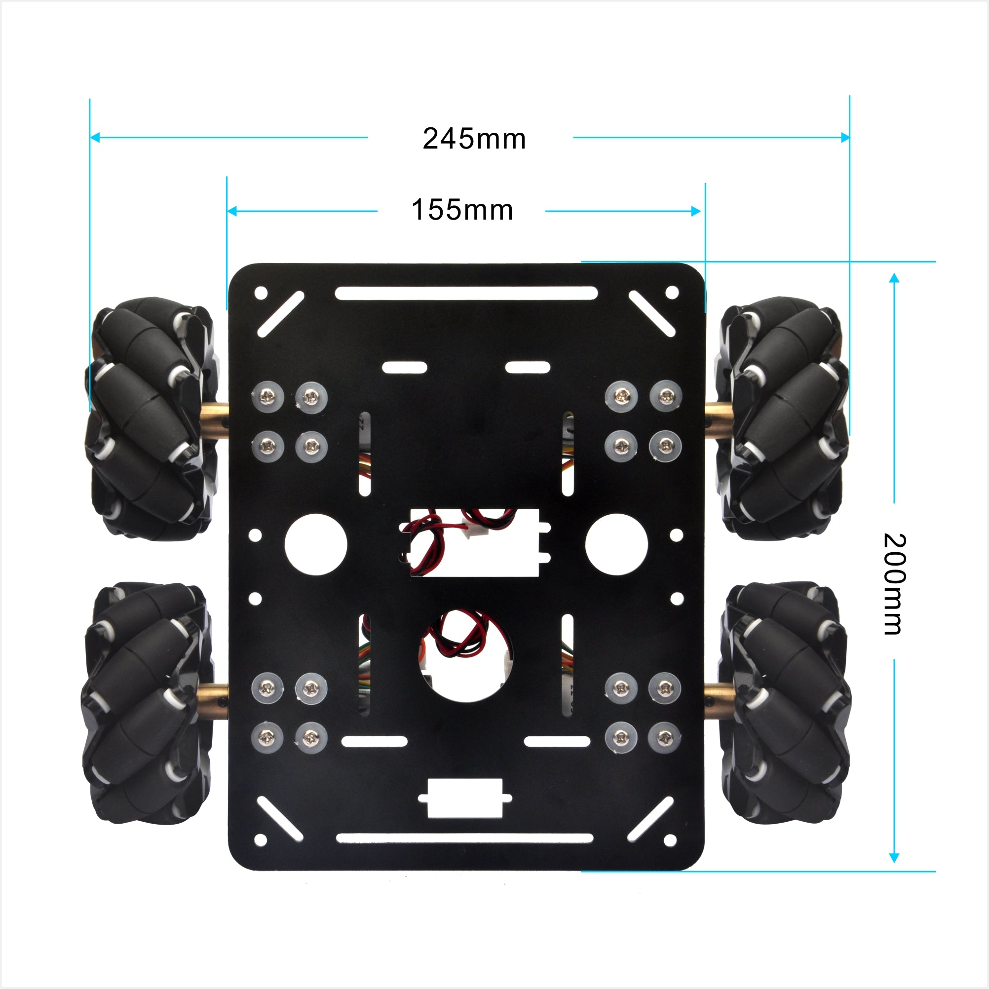 Mecanum Wheel Robotic Car Metal Chassis for Arduino / Raspberry Pi or