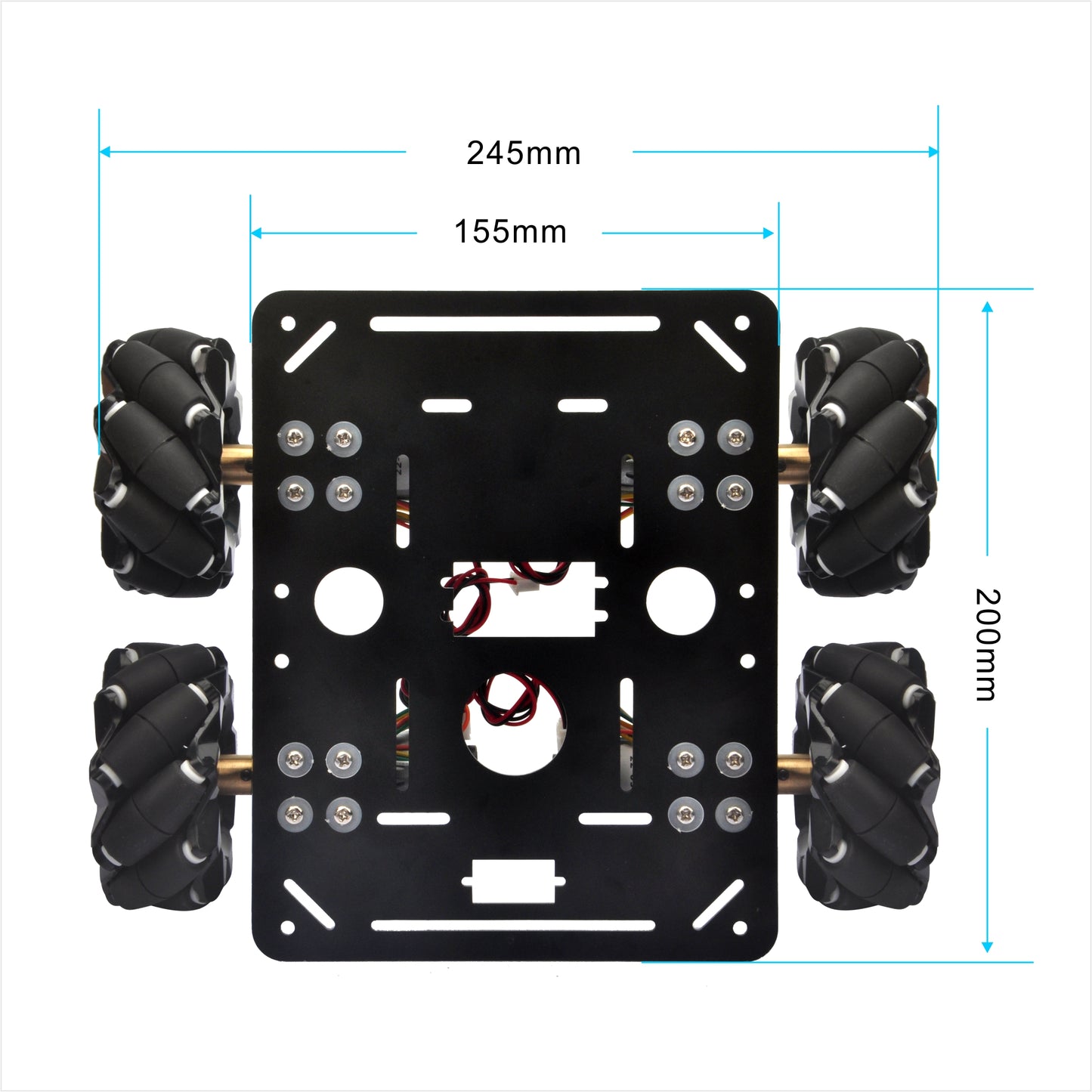 OSOYOO Mecanum Wheel Robotic Car Chassis for Arduino/Raspberry Pi ...