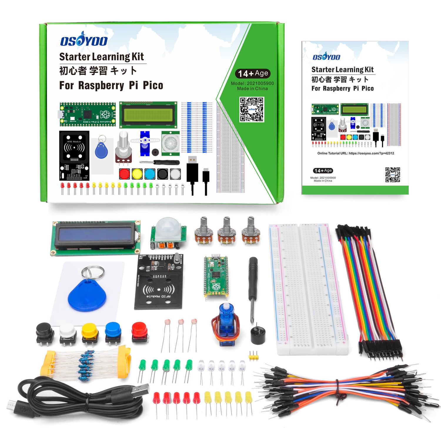 OSOYOO Raspberry Pi Pico Learning Kit - Start Coding & Building Today!