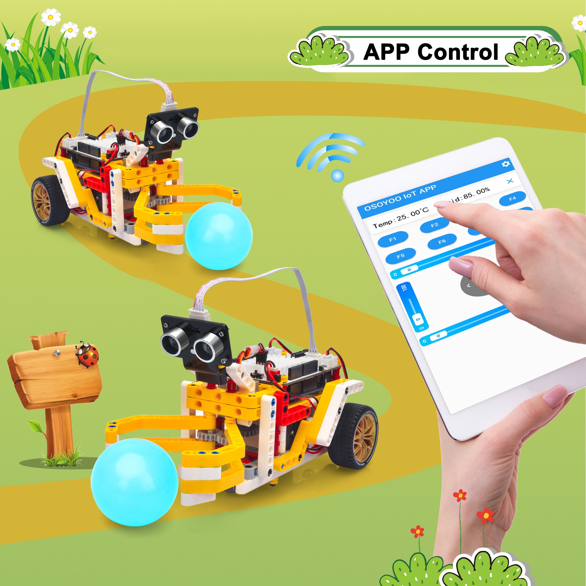 OSOYOO STEM Building Robot Car Kit for Arduino