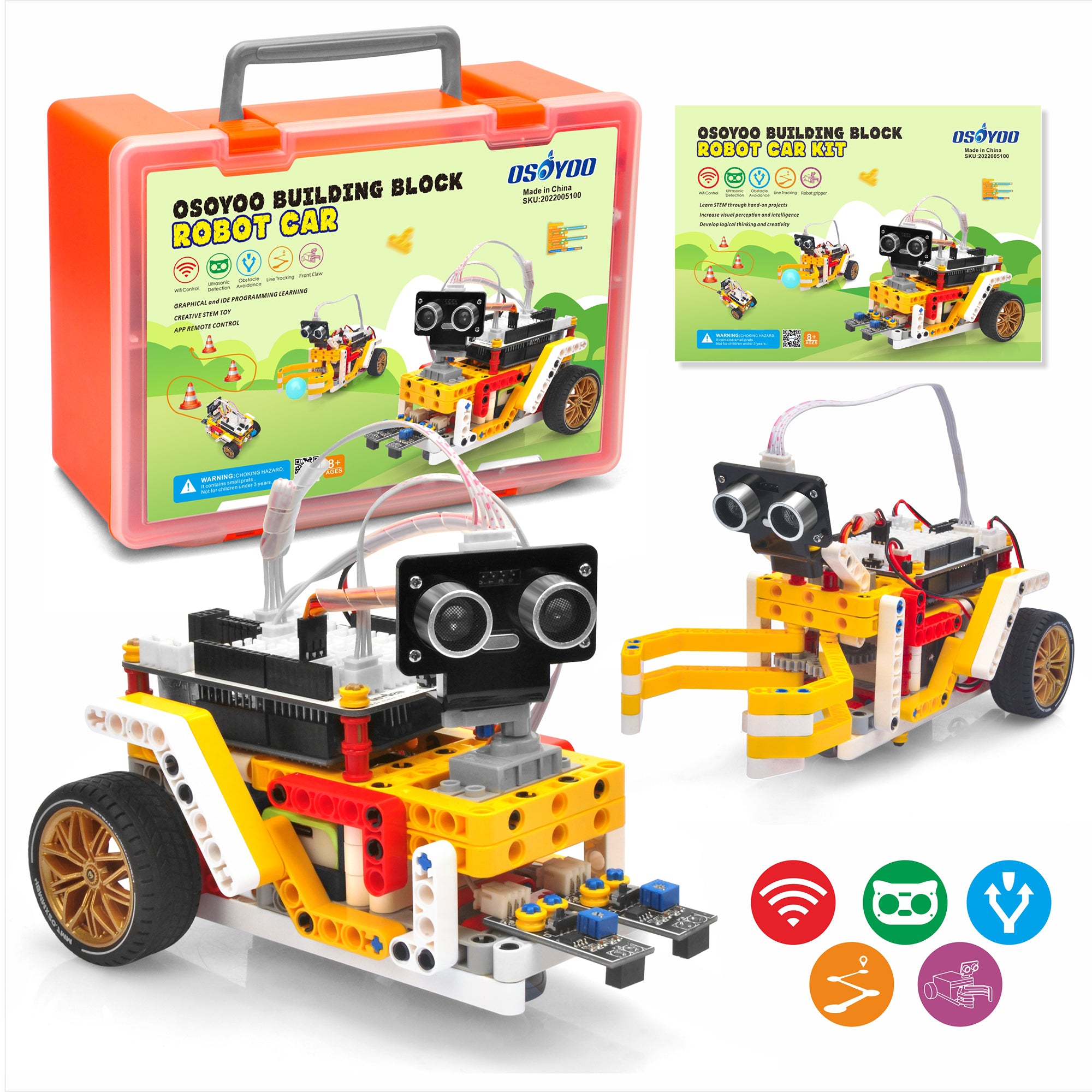 OSOYOO STEM Building Robot Car Kit for Arduino