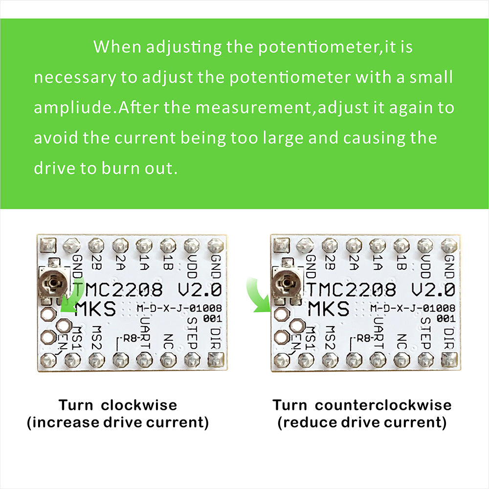 Stepper Motor Driver Tmc2208 Stepstick Driver Module Carrier With Heat