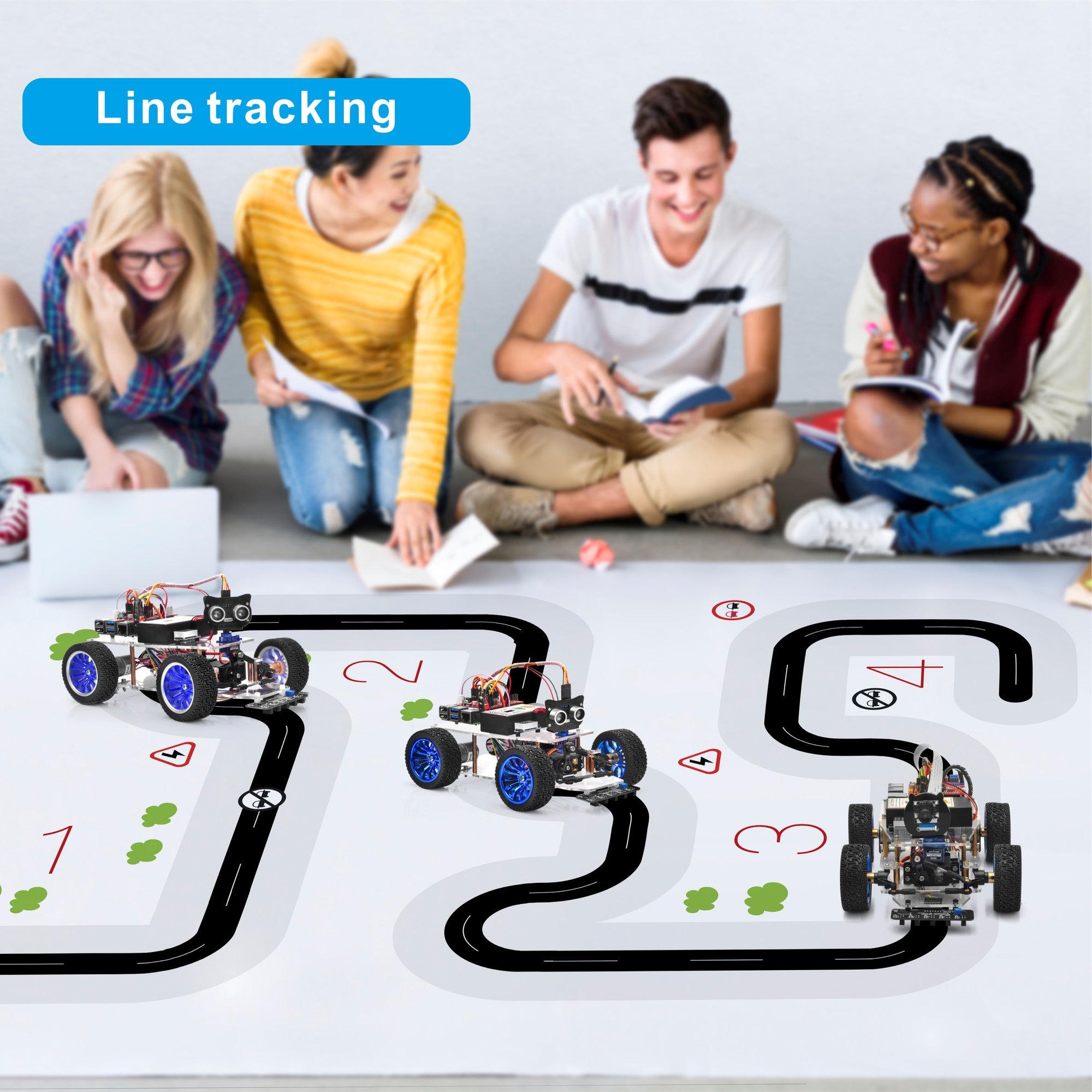 Servo Steering Robot IoT Camera Car for Raspberry Pi Free Shipping wit