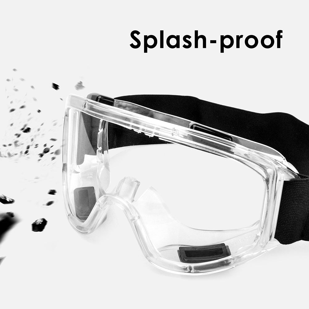 Safety Goggles Glasses with Clear Fog-Free Anti-spittle Eye Protection